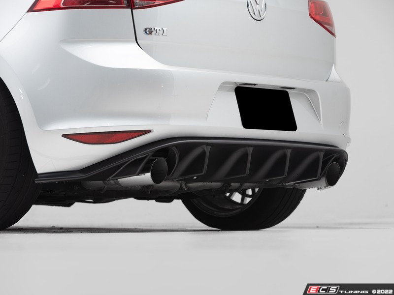 ECS - 029353ECS01-02KT - MK7 GTI Rear Diffuser - Textured Black ABS ...