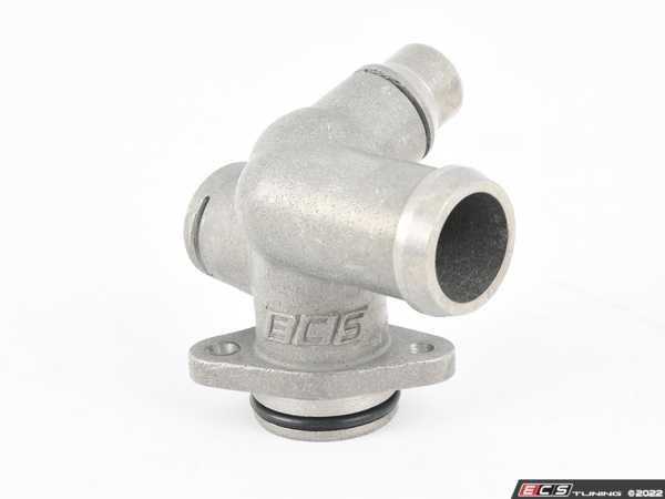ECS - 012312LA01 - Audi B7 2.0T - Cast Aluminum Coolant Flange With O ...