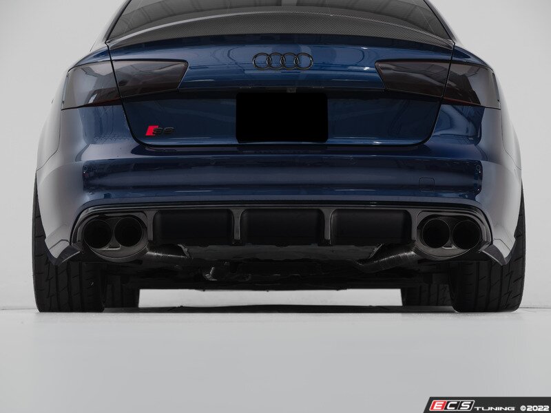 ECS - 041812LA01 - Audi C7 S6 Rear Diffuser - Gloss Black