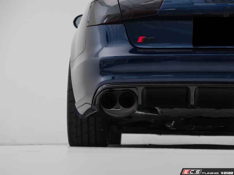 ECS - 041812LA01 - Audi C7 S6 Rear Diffuser - Gloss Black