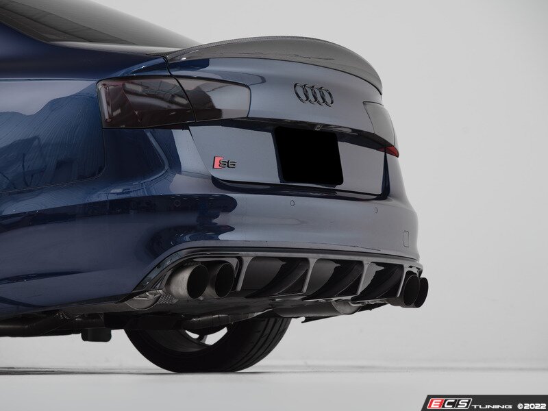 ECS - 041812LA01 - Audi C7 S6 Rear Diffuser - Gloss Black