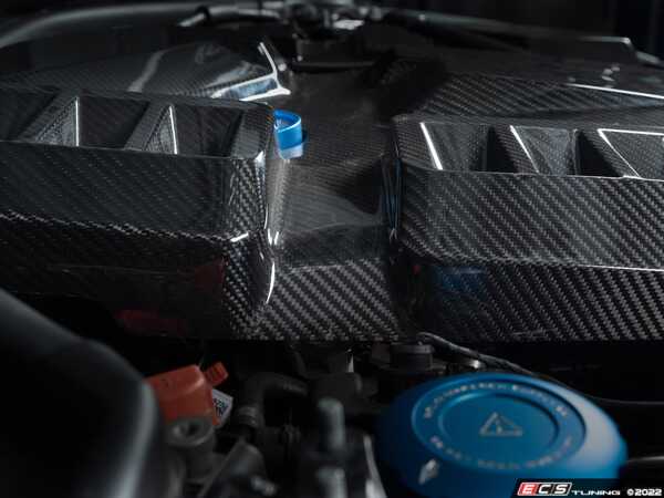 Turner Motorsport - 001644TMS01 - S58 Gloss Carbon Fiber Engine Cover