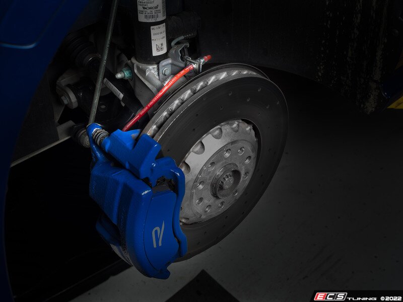 ECS - 018843LA01-01KT - MK8 Golf R Exact-Fit Stainless Steel Brake Line ...