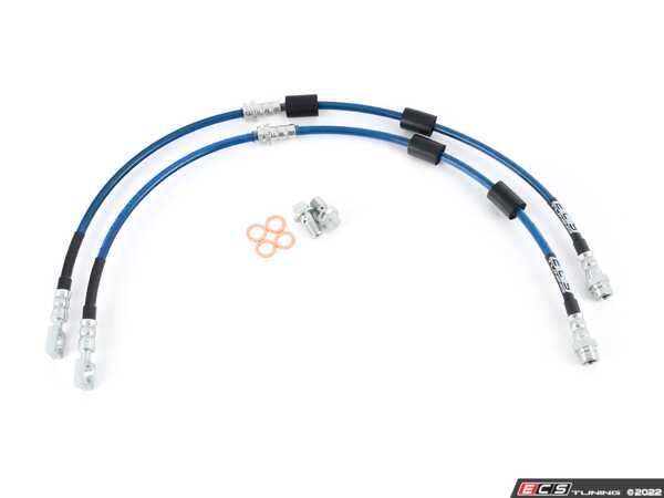 ECS - 018843LA01-02KT - MK8 Golf R Exact-Fit Stainless Steel Brake Line ...