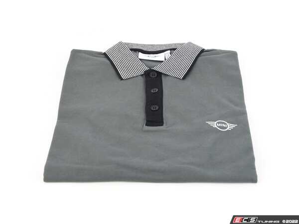 Genuine MINI - 80145A21618 - MINI POLO MEN STRIPED COLLAR (80-14-5-A21-618)