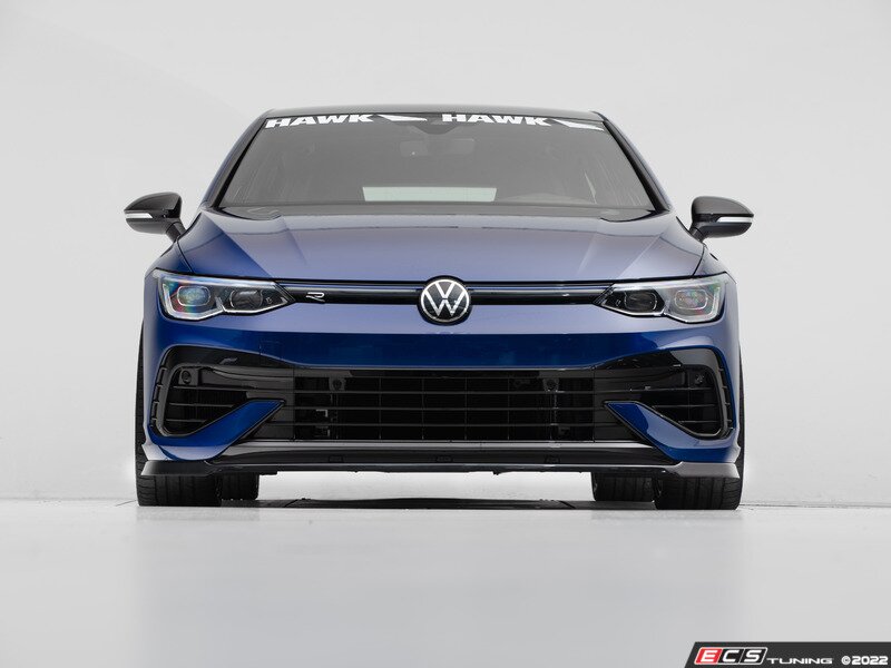 ECS - 033476la01-01KT - MK8 Golf R Front Lip Spoiler - Gloss Black