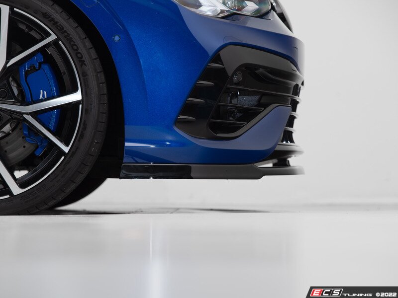 ECS - 033476la01-01KT - MK8 Golf R Front Lip Spoiler - Gloss Black
