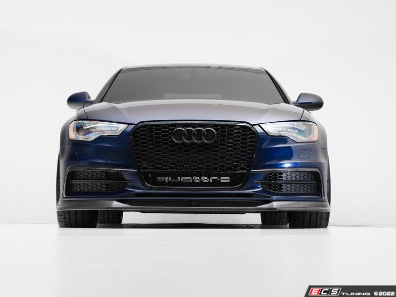 ECS - 039785la01KT - Audi C7 S6 / A6 S-Line Front Lip Spoiler - Carbon ...