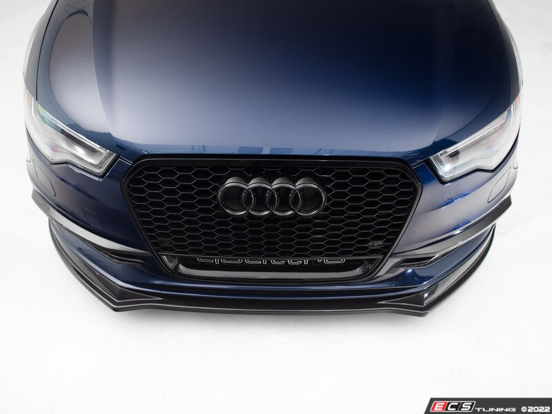 ECS - 039785la01KT - Audi C7 S6 / A6 S-Line Front Lip Spoiler - Carbon ...