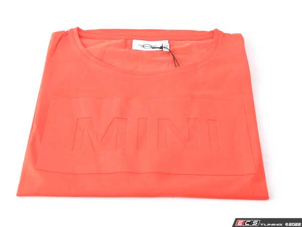 Genuine MINI - 80142454907 - MINI T-Shirt Women's Jersey Coral - L (80 ...