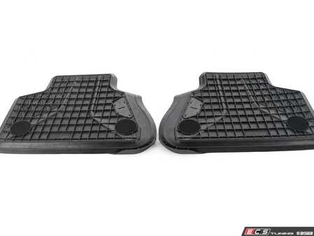 Genuine BMW - 51472458560 - Rear Rubber Floor Mat Set - Black (51-47-2 ...