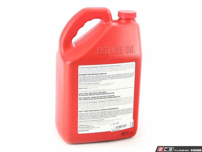 Redline - 58405 - LightWeight ShockProof Gear Oil - 1 Gallon