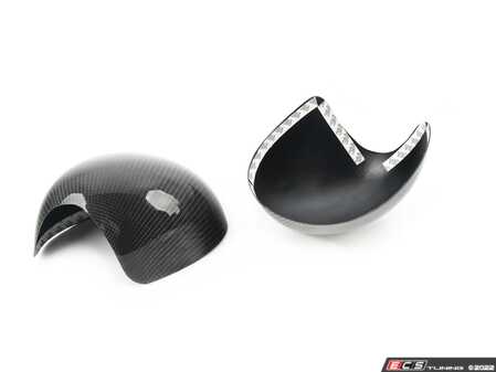 ECS - 51160415373 - JCW Style Carbon Fiber Mirror Cap Covers - Set