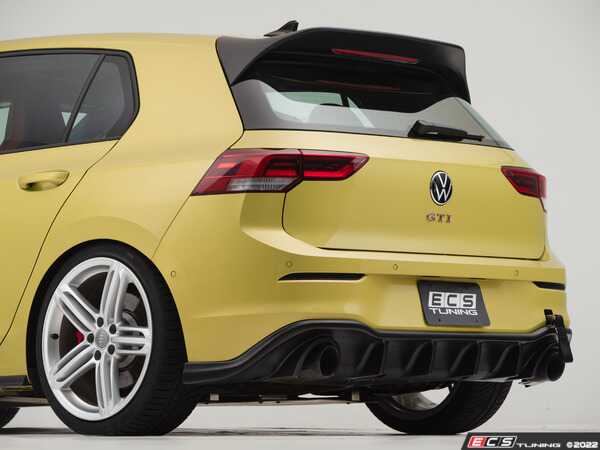 ECS - 158LA01-04KT - MK8 GTI Rear Diffuser - Textured Black