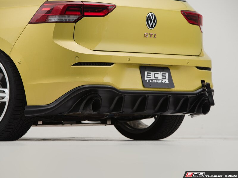 ECS - 158LA01-04KT - MK8 GTI Rear Diffuser - Textured Black