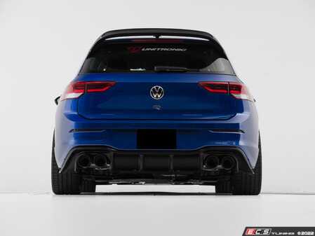ECS - 033231la01KT - MK8 Golf R Rear Diffuser - Gloss Black
