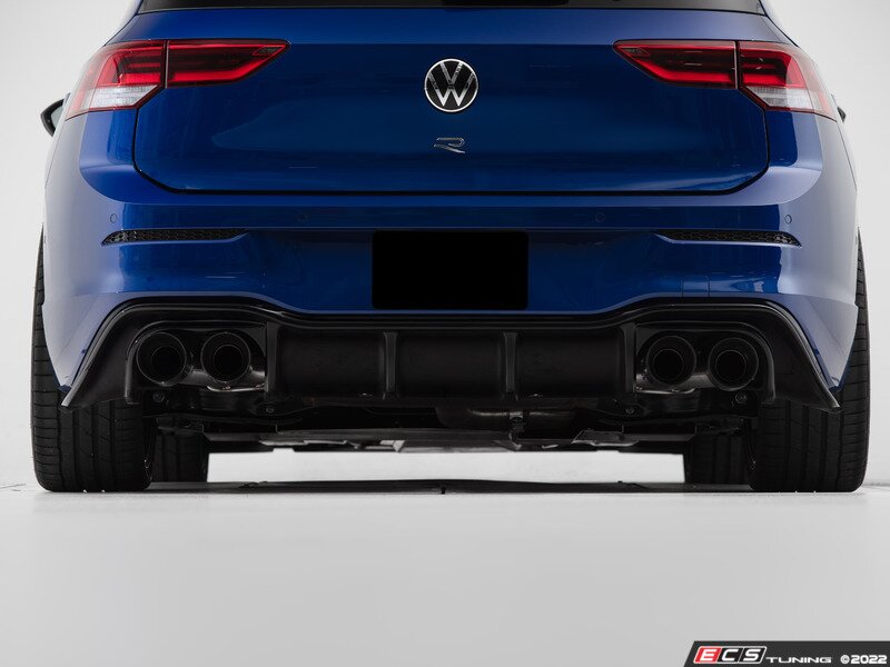 ECS - 033231la01KT - MK8 Golf R Rear Diffuser - Gloss Black