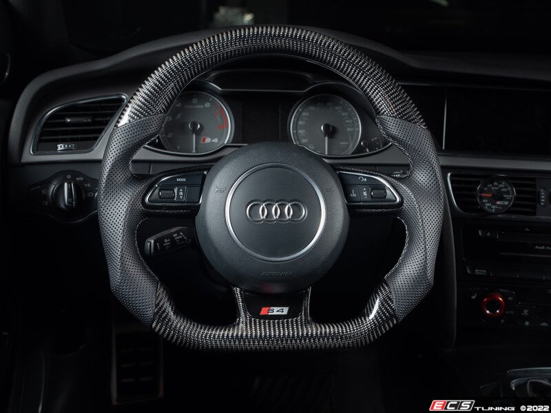 ECS - 001471LA02-01 - B8.5 DSG/Tiptronic Carbon Fiber Steering Wheel ...