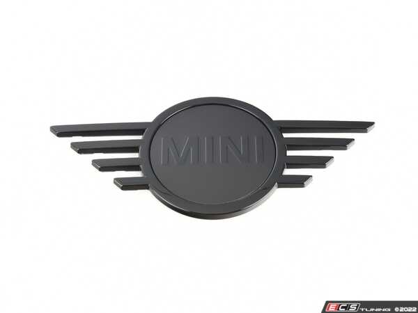 Genuine MINI - 51149880864 - Hood Emblem Piano Black "Black Line ...