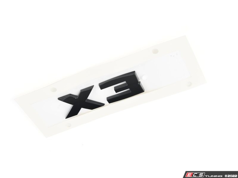 Genuine BMW - 51142472831 - "X3" Black Painted Lettering (51-14-2-472-831)