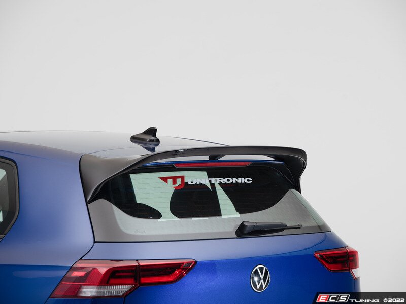 ECS - 043798LA01 - MK8 Golf R Hatch Spoiler Extension - Gloss Black