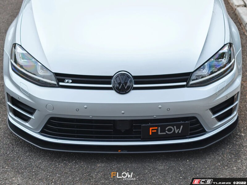 Flow Designs - MK7RUSF - MK7 Golf R Chassis Mounted Front Lip Splitter ...