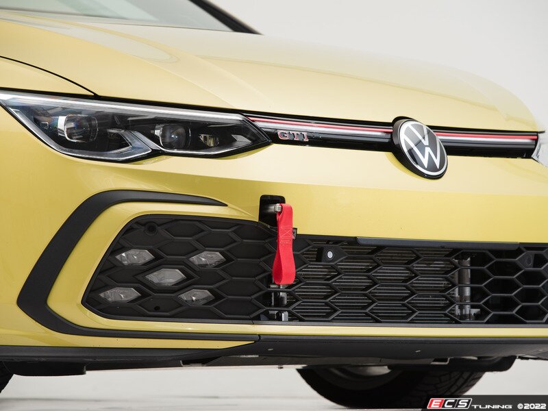 ECS News - New MK8 GTI Tow Straps & Front Lips