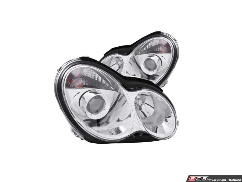 Anzo - 121080 - Halogen Chrome Headlight Set
