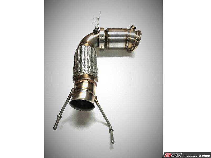Evolution Racewerks - MI-EXH001SCAT - B46 High Flow Catted Downpipe ...