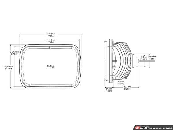 Holley - LFRB190 - Retrobright LED Forward Facing Light Clear Lens ...