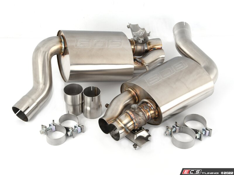 ECS - 012767LA11RS - C7 RS7 Axle Back Valved Exhaust