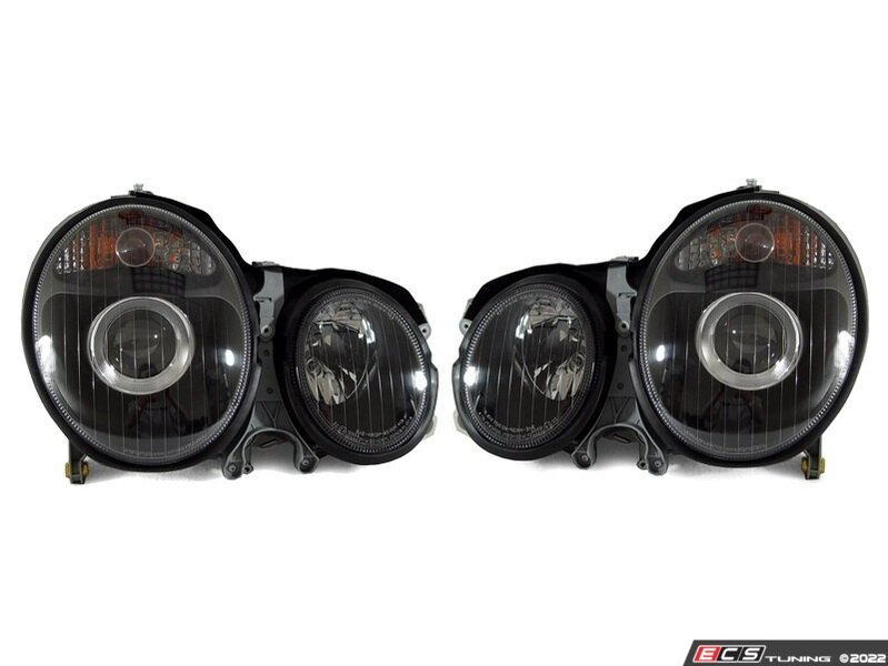 Depo - 340-1117PXAS2 - W210 E-Class Black Projector Headlight Set