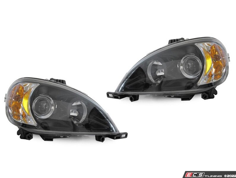 Depo - 340-1104P-ASD2 - W163 ML-Class Black Projector Headlights - Set
