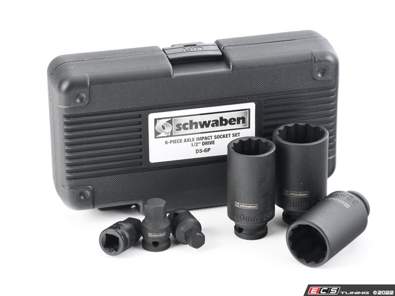 Schwaben - DS-6P - Axle Impact Socket Kit - 6 Pieces