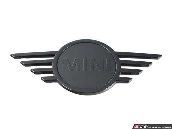 Genuine MINI - 51149880867 - Trunk Emblem Piano Black "Black Line ...