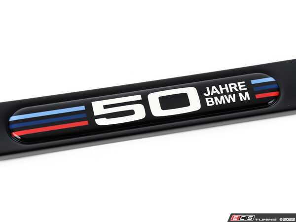Genuine BMW M Performance - 82115A75DA6 - BMW 50 Years M License Plate ...