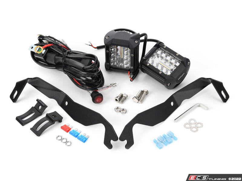 Assembled By ECS - ledditchlightKT - E53 Ditch Light Bracket + LED ...