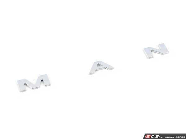 Genuine MINI - 51447376044 - Rear Lettering "Man" (51-44-7-376-044)