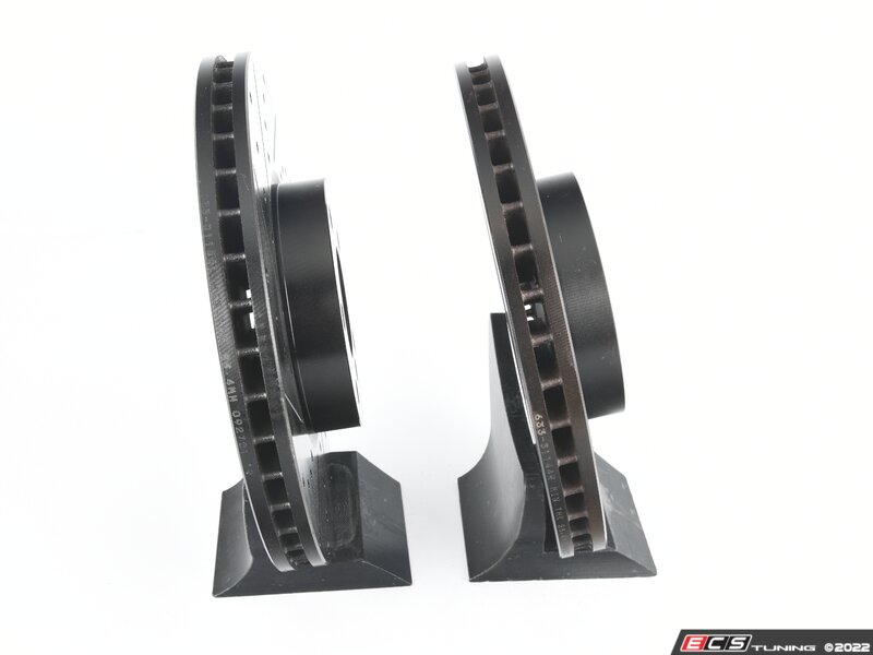 ECS - 34116886478-XS - Front V5 Drilled & Slotted Brake Rotors - Set ...