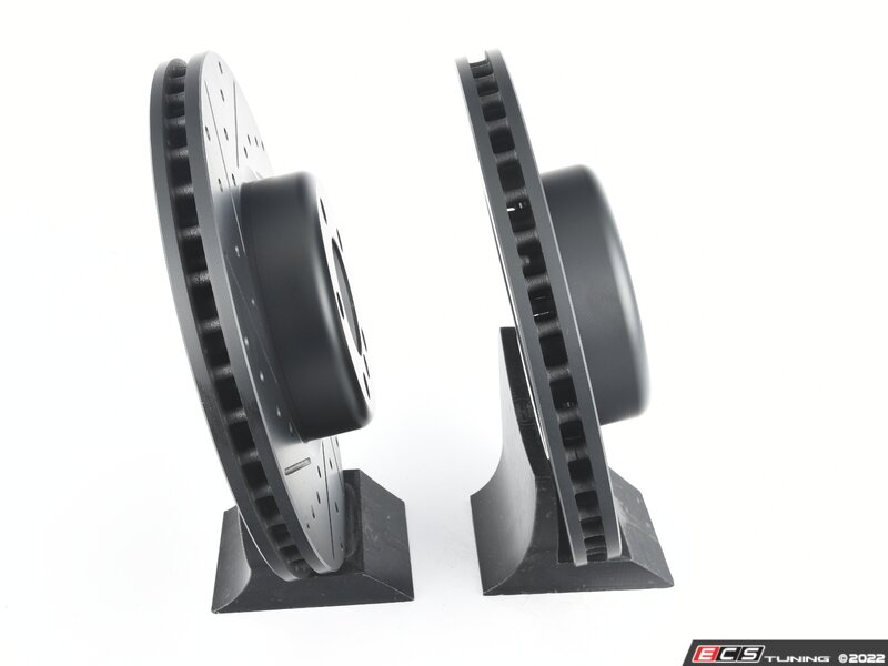 ECS - 34106797602-XS - Front V5 Drilled & Slotted Brake Rotors - Set ...
