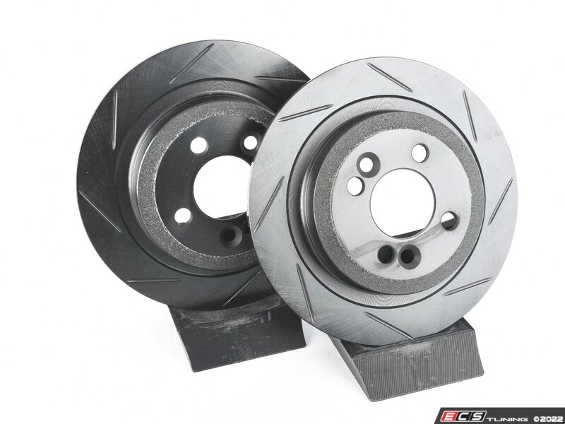 ECS - 34216784389-S - Rear V5 Slotted Brake Rotors - Set (280x10)