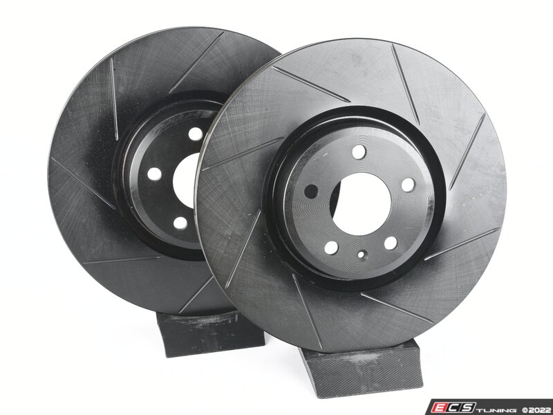 ECS - 4M0615301AN-S - Front V5 Slotted Brake Rotors - Set (350x34)