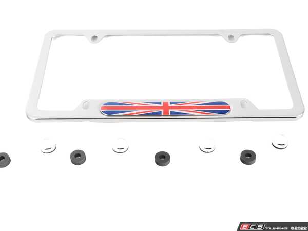 Genuine MINI - 51805A5CFA3 - MINI Union Jack License Plate Frame ...