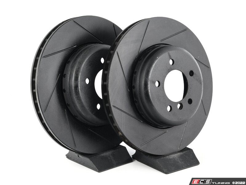 ECS - 34116763824-S - Front V5 Slotted Brake Rotors - Set (348x30)