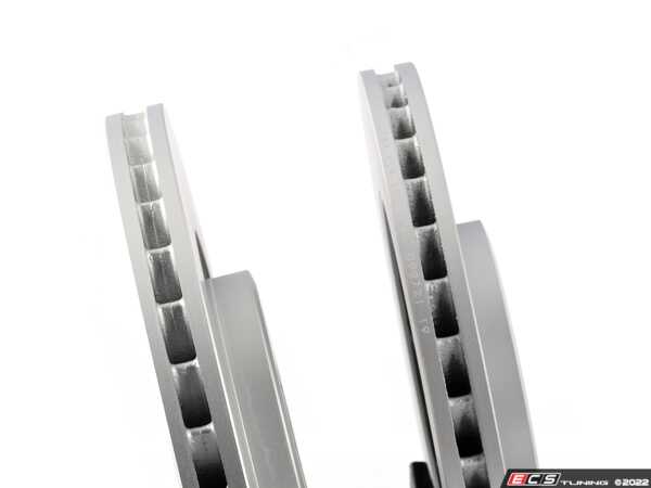 ECS - 8K0615301M-P - Front V5 Plain Brake Rotors - Set (345x30)