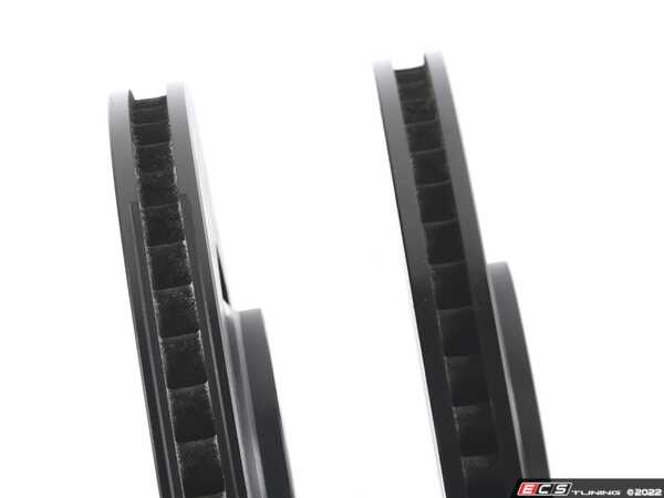 ECS - 4H0615301AN-XS - Front V5 Dimpled & Slotted Brake Rotors - Set ...