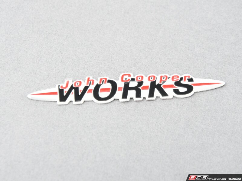 Genuine MINI - 13717558251 - JCW Emblem / Badge For Airbox (13-71-7-558 ...