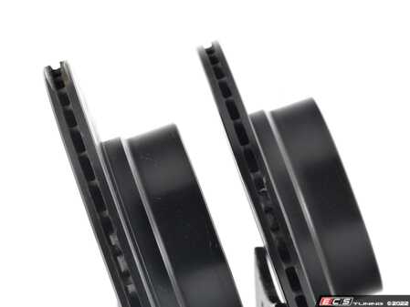 ECS - 34216855005-XS - Rear V5 Drilled & Slotted Brake Rotors - Set ...