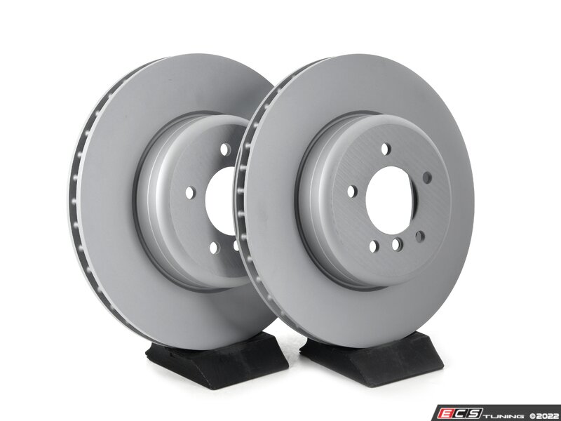 ECS - 34116763824-P - Front V5 Plain Brake Rotors - Set (348x30)