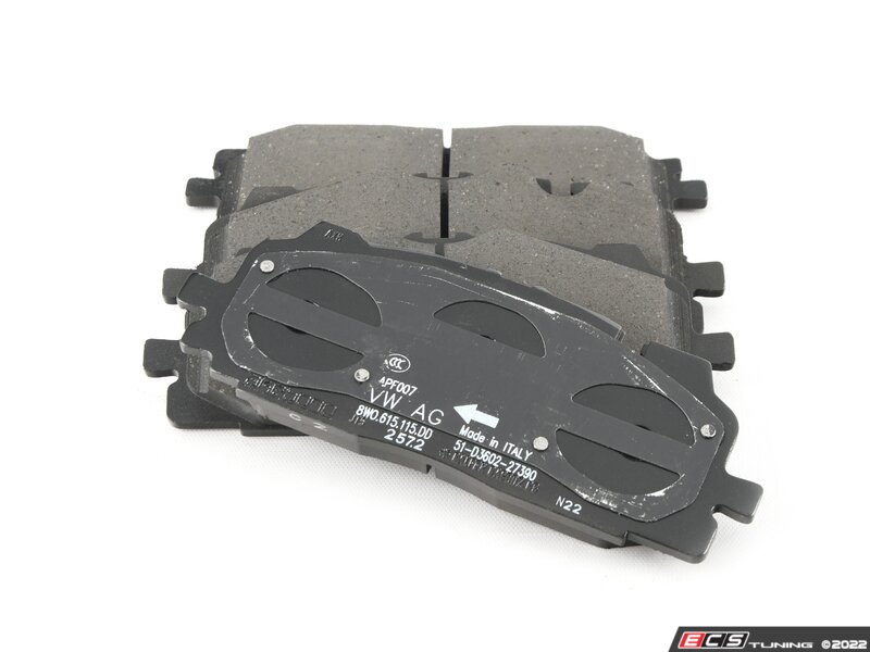 Genuine Volkswagen Audi - 8W0698151BE - Front Brake Pad Set (8W0 698 ...